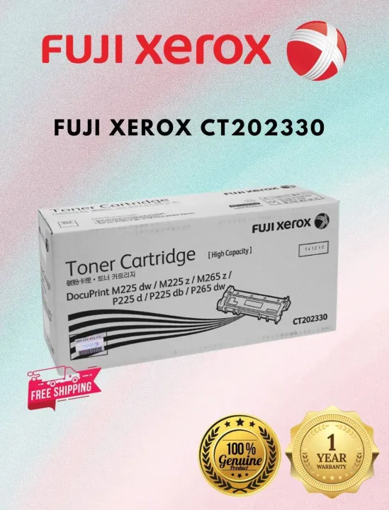 FUJI XEROX CT202330 ORIGINAL BLACK TONER CARTRIDGE | Lazada