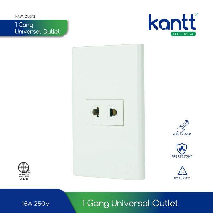 Kantt Electrical 1 Gang Universal Outlet | Lazada PH