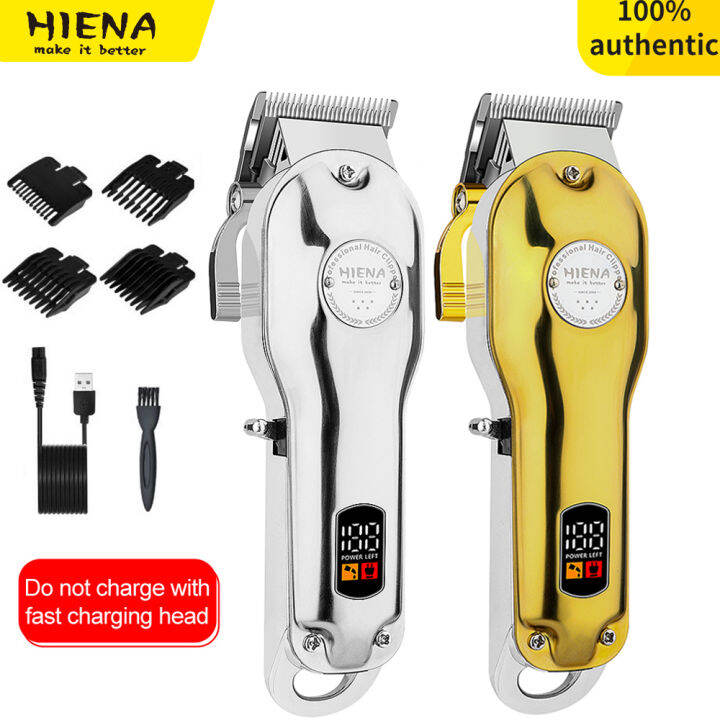 HIENA Original Hair Clipper Wireless Hair Trimmer with LCD Digital ...