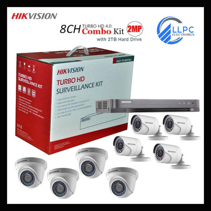 8 Channel Do-it-yourself CCTV Kit Hikvision Brand 8 Cameras with 2TB ...