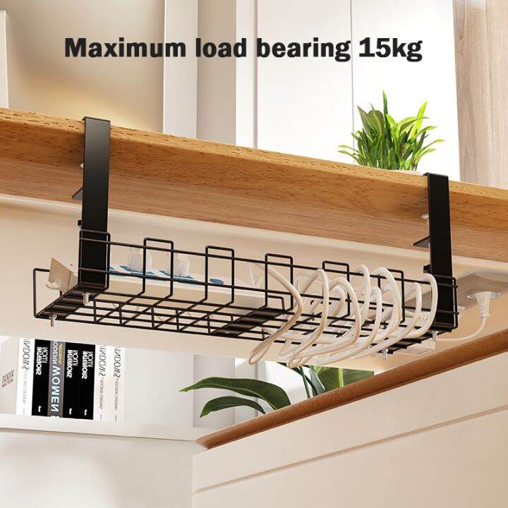 Under Desk Cable Management Wire Organizer Tray Table Pc Cabel Manager ...