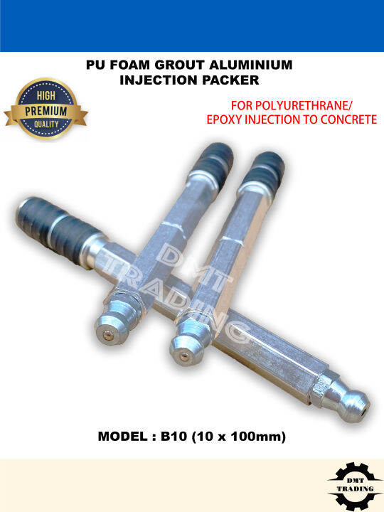 30pcs B10 (10x100mm) Aluminium Packer for PU Foam Injection / Epoxy ...