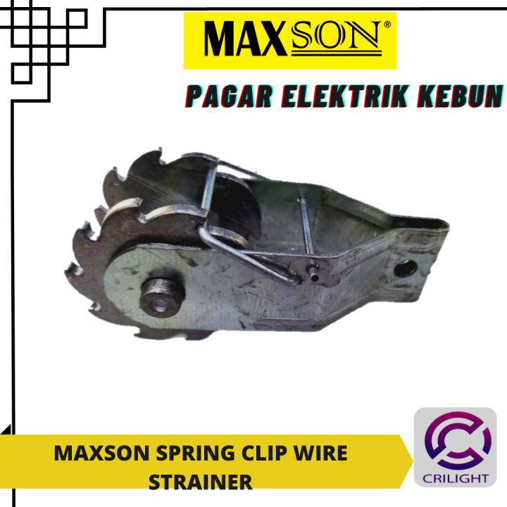 Crilight MAXSON SPRING CLIP WIRE STRAINER UNTUK PENEGANG TALI PAGAR ...