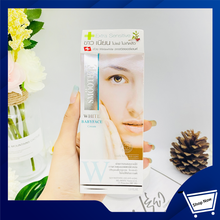 SMOOTH E สมูทอี ไวท์ เบบี้เฟซ ครีม 30 กรัม. Smooth E White Babyface ...