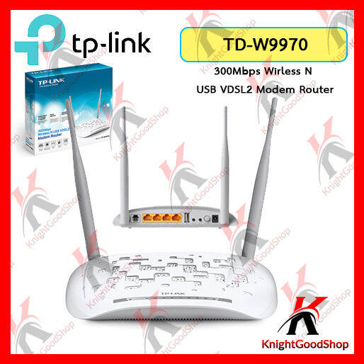 TP-Link TD-W9970 (300Mbps Wireless N USB VDSL/ADSL Modem Router) All in ...