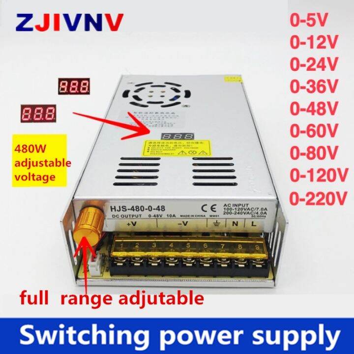 54632aj input AC 110/220V 480W output 0 5V 12V 24V 36V 48V 60v 80V 120v 160V 220v Adjustable DC ...