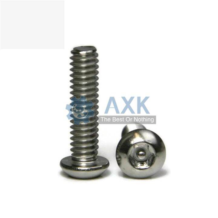 Security Screw M3 M4 M5 M6 M8 A2 Stainless Steel Torx Button Head Tamper Proof Security Screw ...