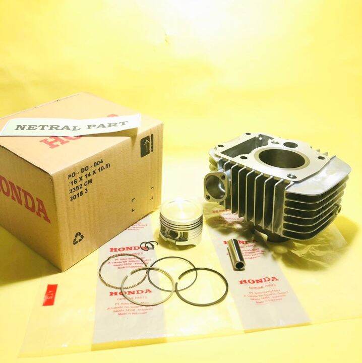 BLOCK CYLINDER BLOK SEHER ASSY SET KOMPLIT RING SEHER PISTON KIT KPH HONDA KHARISMA SUPRA X 125 ...