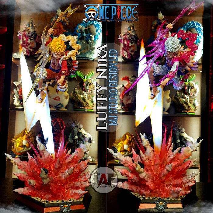 Statue One Piece Monkey D Luffy Gear 5 Nika MJ studio design LED ...