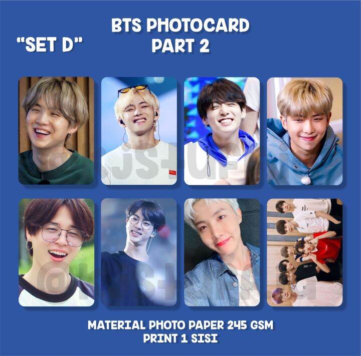 Photocard unofficial BTS smile VER.1 / photocard bts murah / foto bts ...