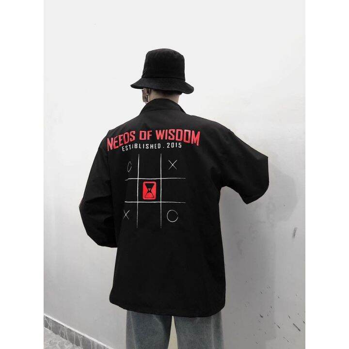 Áo Khoác Nam Nữ NOWSAIGON NEEDS OF WISDOM Form Rộng Unisex Chất Dù 2 ...