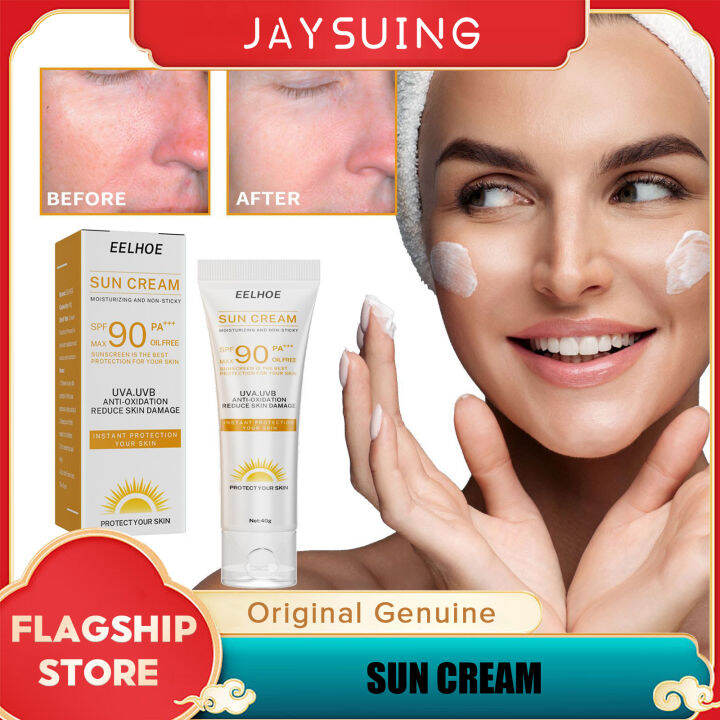 Jaysuing Sunscreen Sunblock Skin Protective Cream Moisturizer Whitening Anti Sun Spf 90 Anti ...