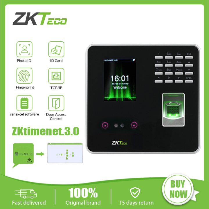 ZKTECO/Central Control Wisdom ZK3969 Biometrics Face Recognition Fingerprint Time Card Machine ...