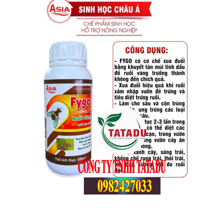 FYGO – ĐẶC TRỪ RUỒI VÀNG, RUỒI ĐỤC QUẢ , DIỆT SẠCH TRỨNG, ẤU TRÙNG ...