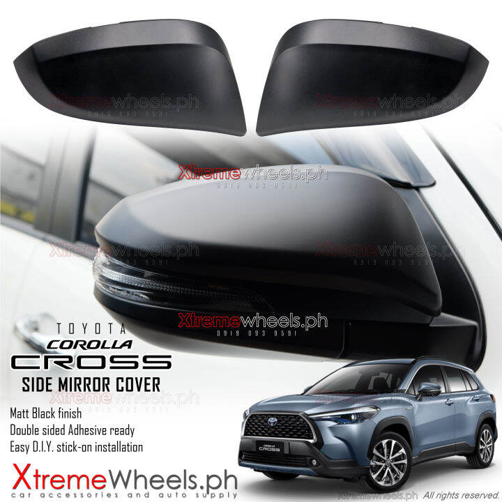 TOYOTA COROLLA CROSS / ALTIS 2021-2024 MATTE BLACK SIDE MIRROR COVER ...