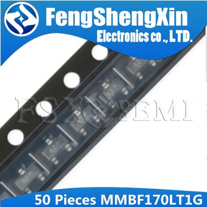 50PCS MMBF170LT1G SOT23 6Z MMBF170 SOT Power MOSFET 500 mA, 60 V WATTY ...
