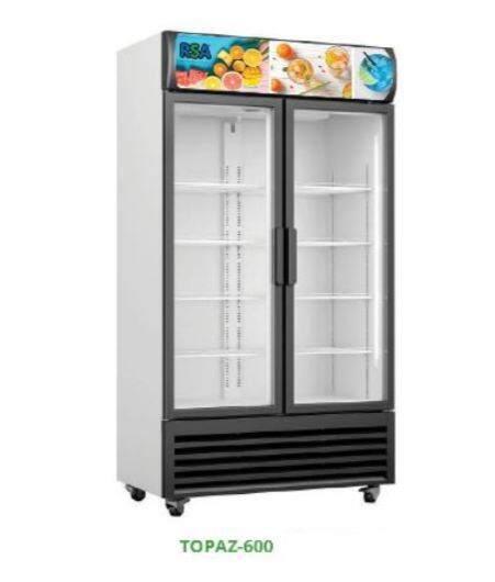 RSA TOPAZ-600 Showcase 2 Pintu Display Cooler Lemari Kaca Pendingin ...
