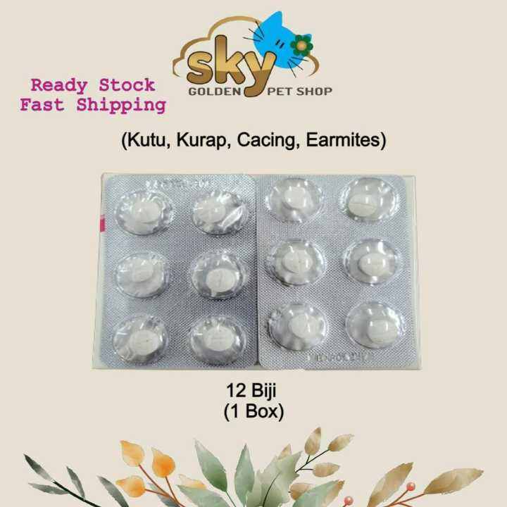 Ubat Tablets Serangkai 4 In 1 [buy 10 free 2 ]..(Kutu, Kurap, Cacing ...