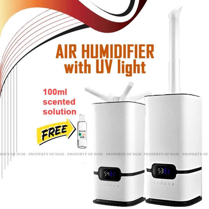 Ultrasonic Air Humidifier Disinfectant Fog Machine COMPLETE SET with ...