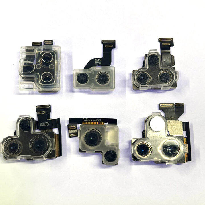 Original For iPhone 12 12 pro 13 14 Plus 15Pro Rear Back Camera Flex ...