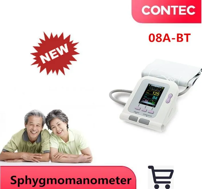 Promotion! CONTEC08A Digital Blood Pressure Monitor with PC software+Neonatal/Infant/Child/Adult ...