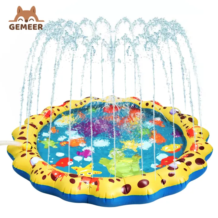 Gemeer PVC Children's Sprinkler Mat, Outdoor Water Toy, Boy and Girl ...
