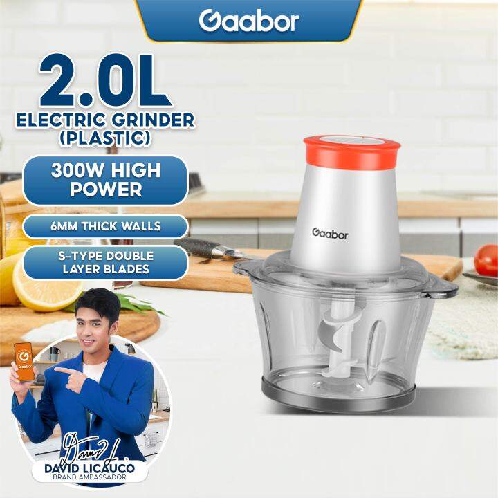 Gaabor Electrical Meat Grinder, 2L Capacity Multifunctional Food Mixer ...