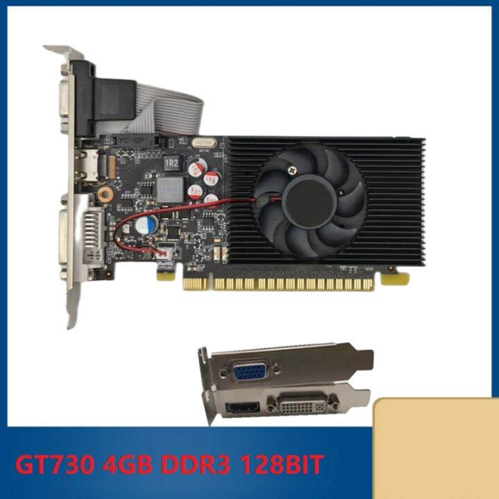 GT730 GF108 Graphics Card DVI VGA -Compatible Interface PCI Express 2.0 ...
