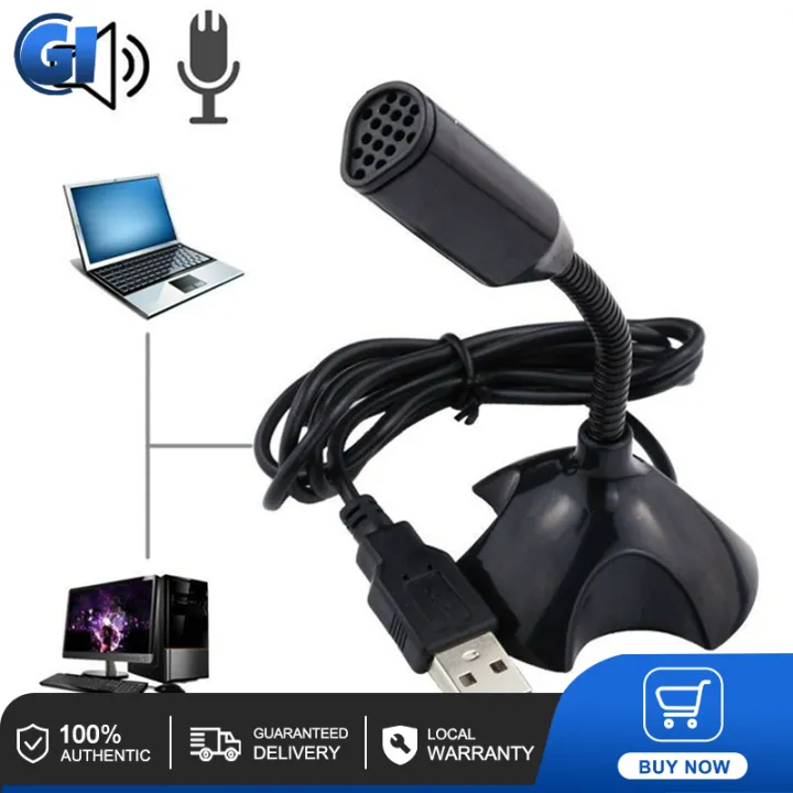360° Adjustable USB Laptop Microphone USB Wired Condenser Microphone ...