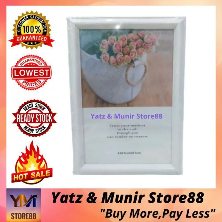 Photo A4 Bingkai Plastik Cover Plastik/Frame Photo A4 Frame Plastic ...
