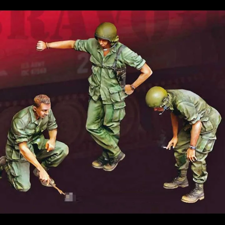 1/35 US Tank Crew, Resin Model Soldier GK, WWII military themes, Unassembled and unpainted kit ...