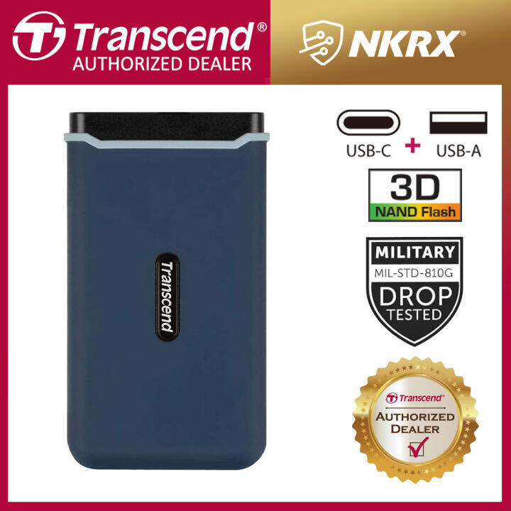Transcend ESD 370C Portable SSD | Type-C | 3D NAND Flash | ESD370C ...