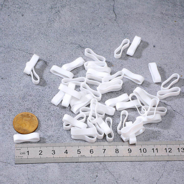 10x5mm 50grams Silicone Rubber Band Rings, Anti-Slip, Wire Cord Cable ...