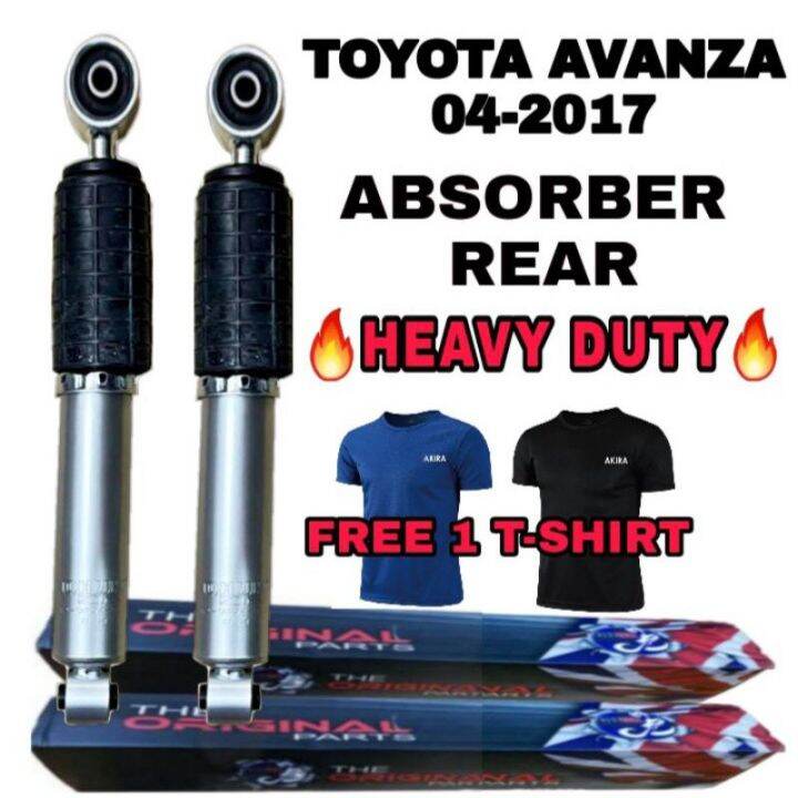 TOYOTA AVANZA 05-2018 ABSORBER REAR GAS HEAVY DUTY NEW ORIGINAL QHUK ...