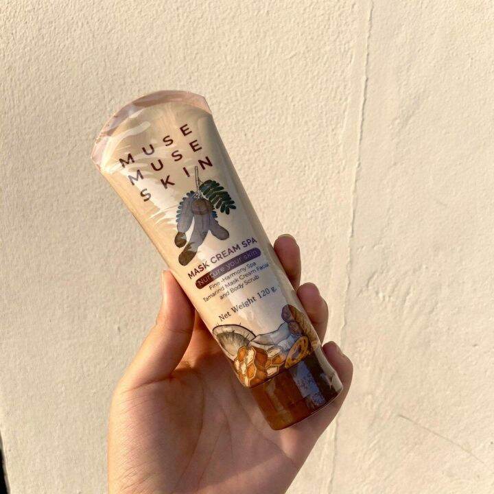 ราคาต่อหลอด มาส์กสปามะขามนมผึ้ง MUSE MUSE SKIN 100 กรัม สครับมะขามเนื้อ ...