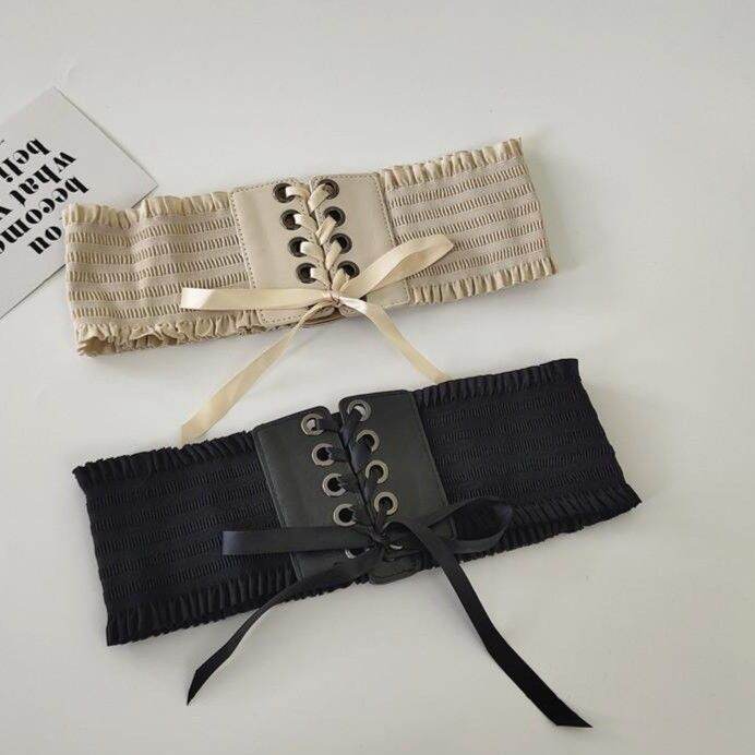 Belt Wanita Lebar Karet Fashion Korea Dress Outer Sabuk Lace "Koboi ...