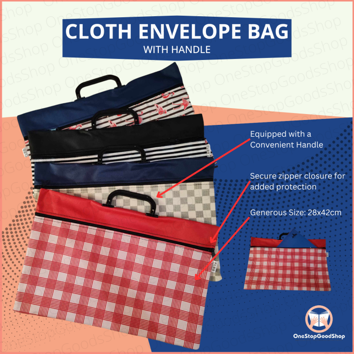 Cloth Envelope Bag with Handle Perfect for Storing and Transporting ...