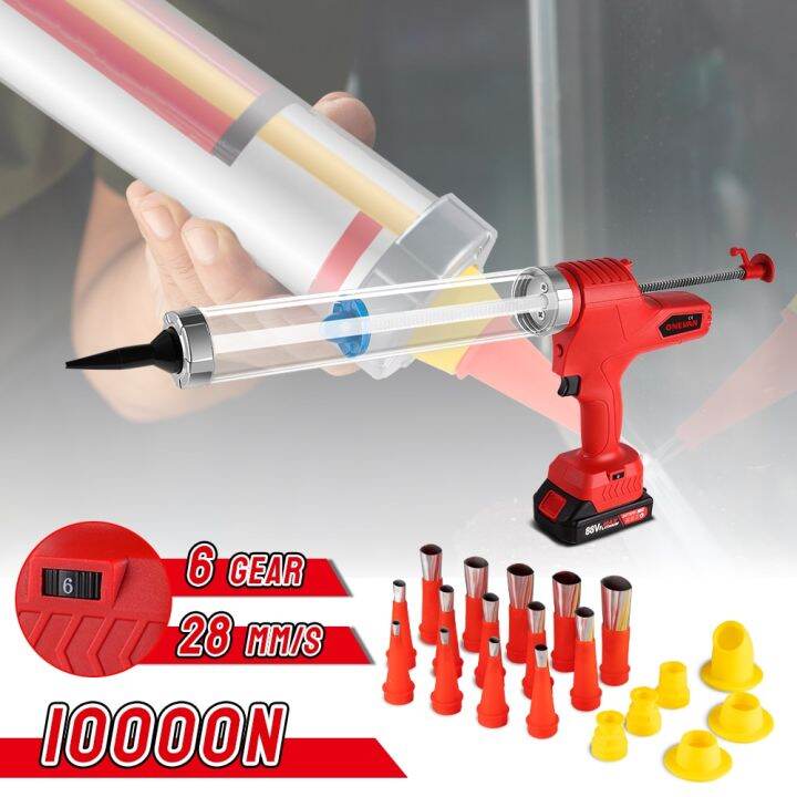 10000N Cordless Glue machine 7500mAh Electric Caulking machine Portable ...