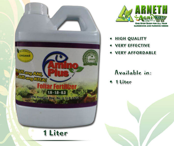 AMINO PLUS FOLIAR FERTILIZER 1.6-1.0-0.3 | Lazada PH