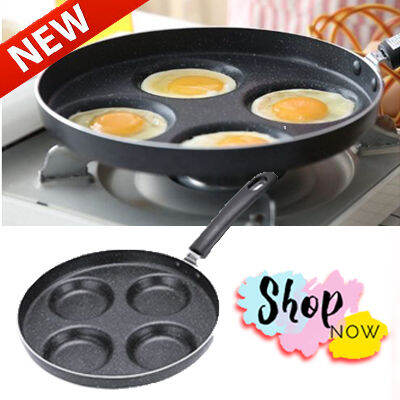 4HOLE001- Breakfast Grill Pan Cooking Pot Pan For Eggs Ham Pan Cake ...