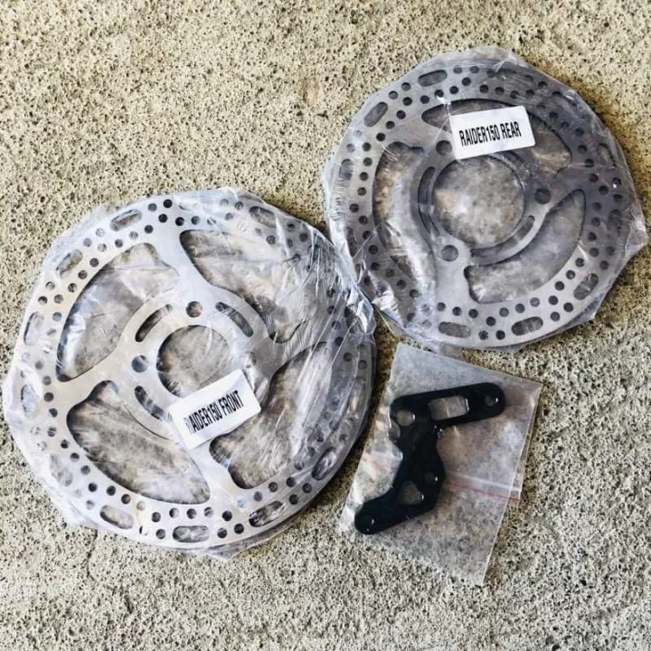 LIGHTEN DISC FOR RAIDER 150 SET 220mm WITH Bracket (STOCK HUB ONLY ...