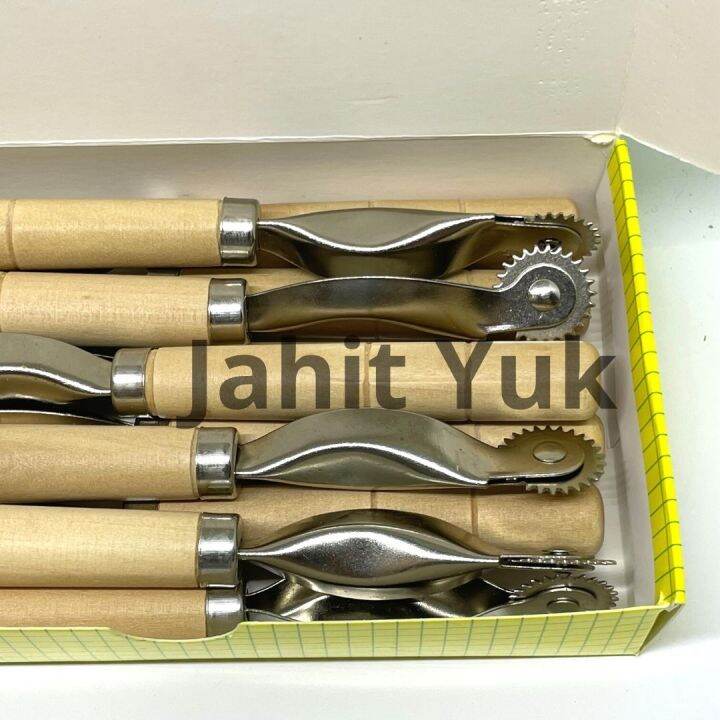 Rader Kayu GERIGI / Round Tracing Wheel / Alat Penanda Pola | Lazada ...