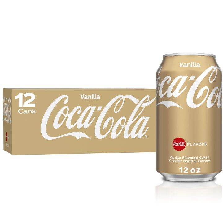 Coca Cola Vanilla in Can 355 ML - Pack of 12 | Coke Vanilla Packaging ...