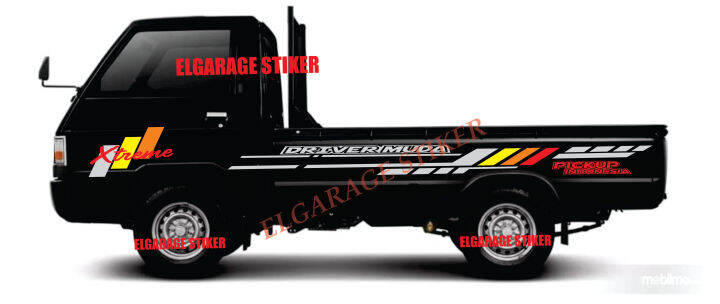 Stiker mobil pick up mitsubishi l300 cutting stiker body pick up l300 ...