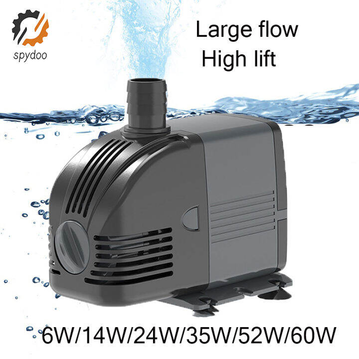 Submersible Aquarium Water Pump 6W/14W/24W/35W/52W/60W Fish Tank ...