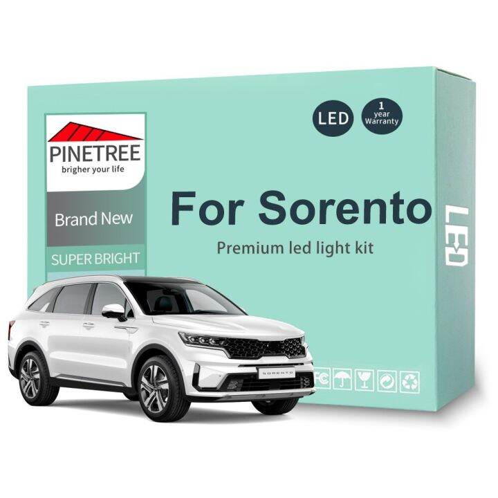 9Pcs Led Interior Light Kit For Kia Sorento 4th Gen MQ4 2021 2022 2023 2024 LED Bulbs Dome Map ...