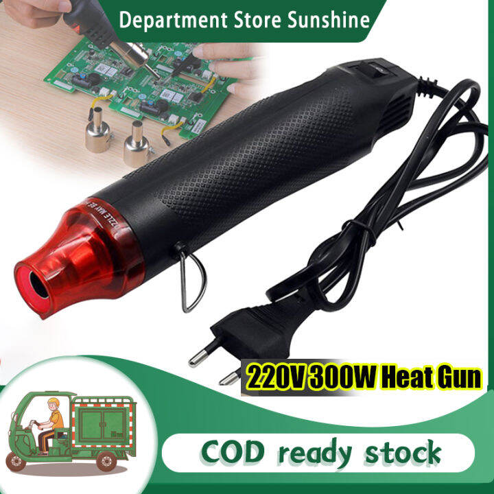 Genggam hot air gun kecil 300W heat shrink film tidak panas rumah 220V ...
