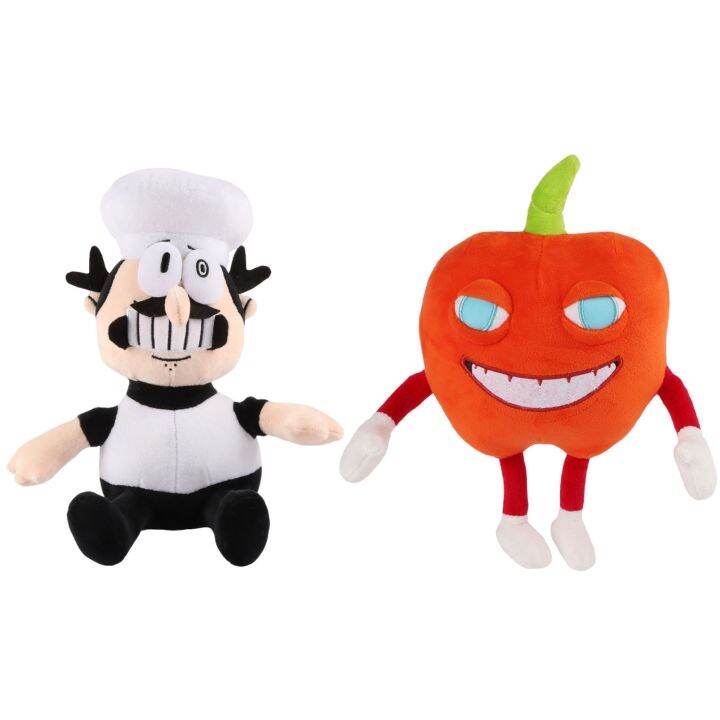 27cm Peppino and Pepperman Pizza Tower Plush Toys High Quality Children ...