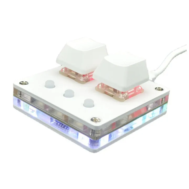 OSU Mini Keyboard 2 Key Gaming Keyboard Programming Macro Keypad Mechanical Keyboard Red Switch ...