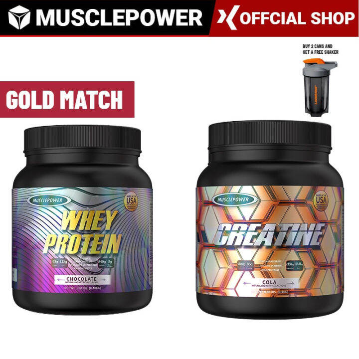 MUSCLEPOWER Standard Whey Protein + Creatine Monohydrate Repair muscle ...